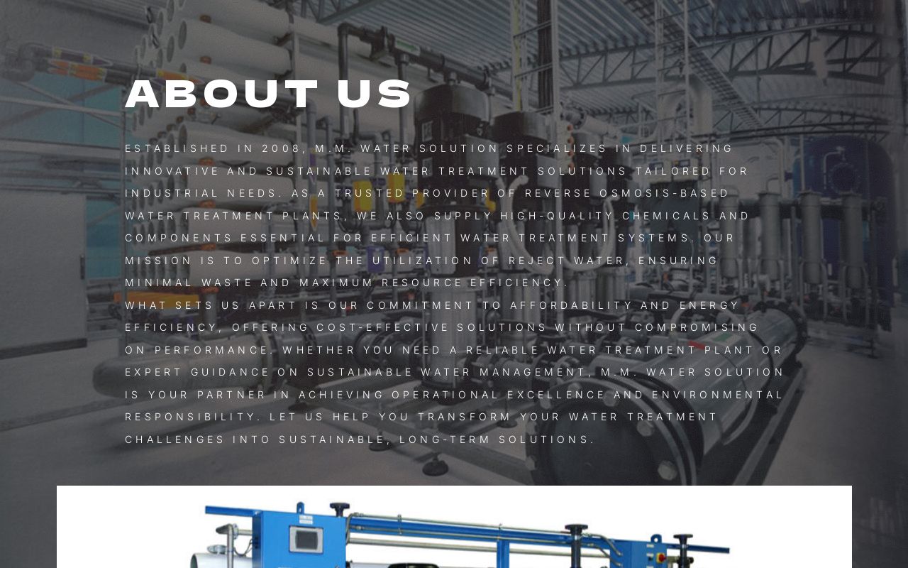 M.M. Water Solution